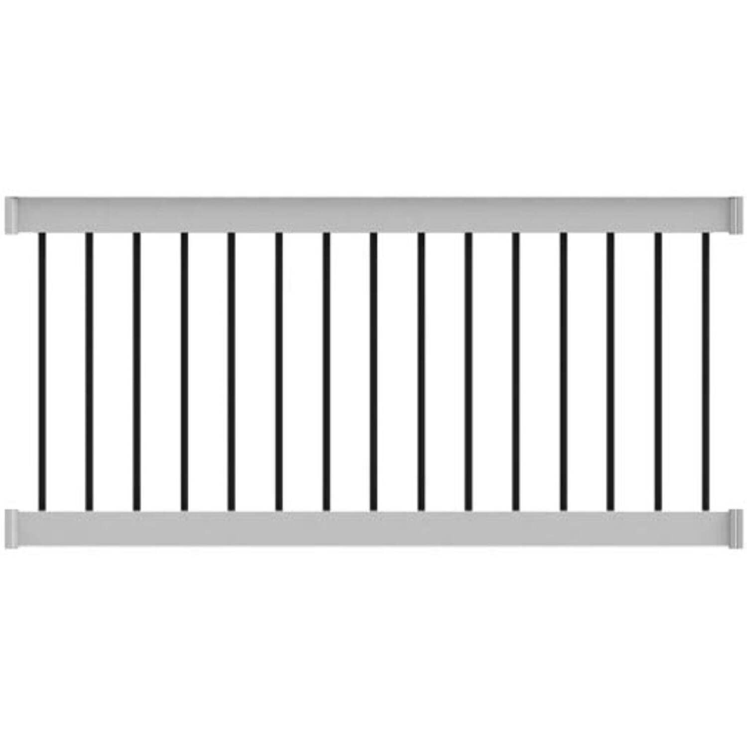 Deck Railing Finyl Line™ Deck Top Vinyl White Round - Walmart.com