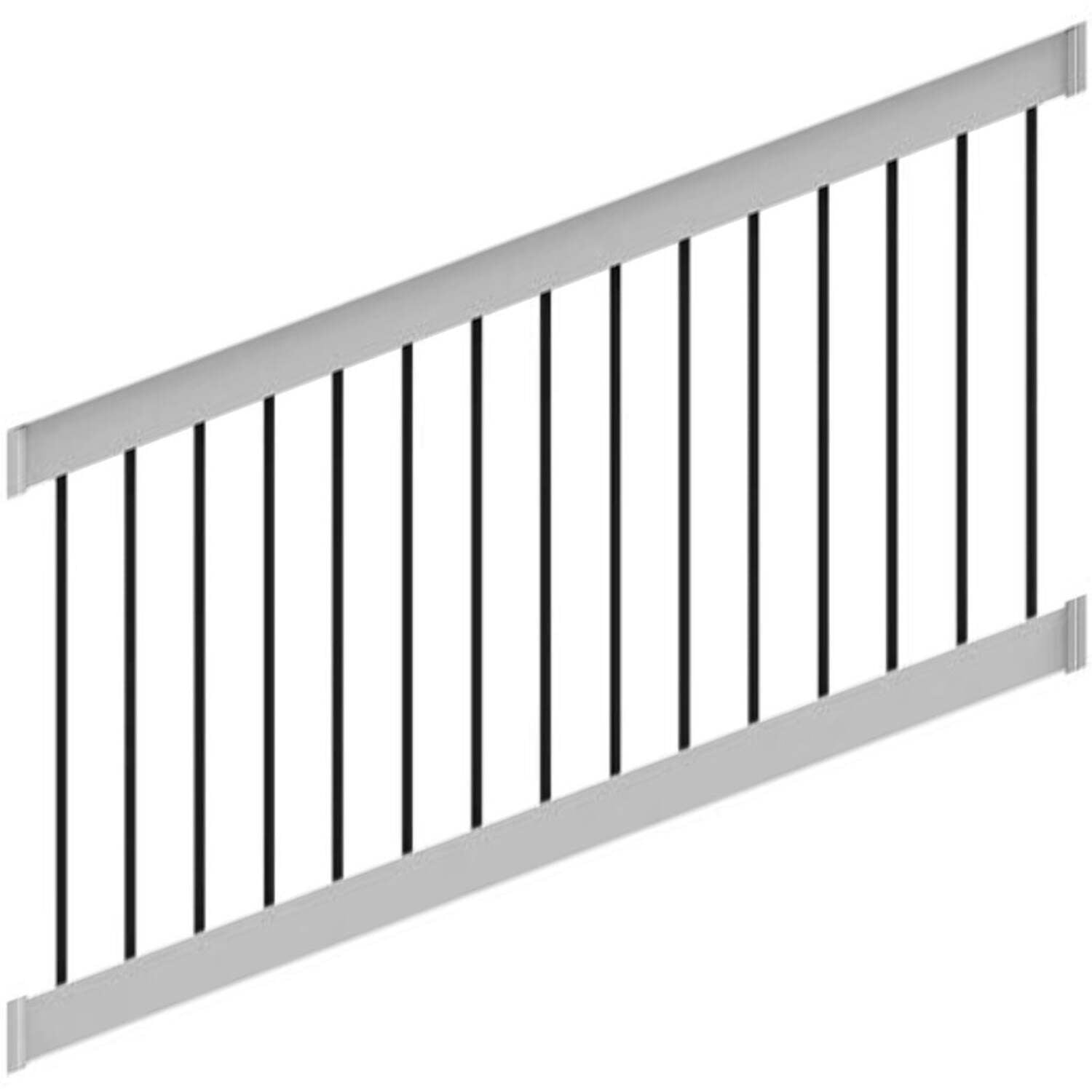 Deck Railing Finyl Line™ Deck Top Vinyl White Round - Walmart.com