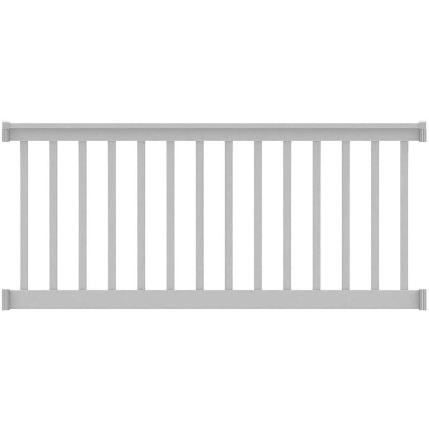 "Snavely Intl Finyl Line™ T-Top Vinyl White Square Deck Railing with ...