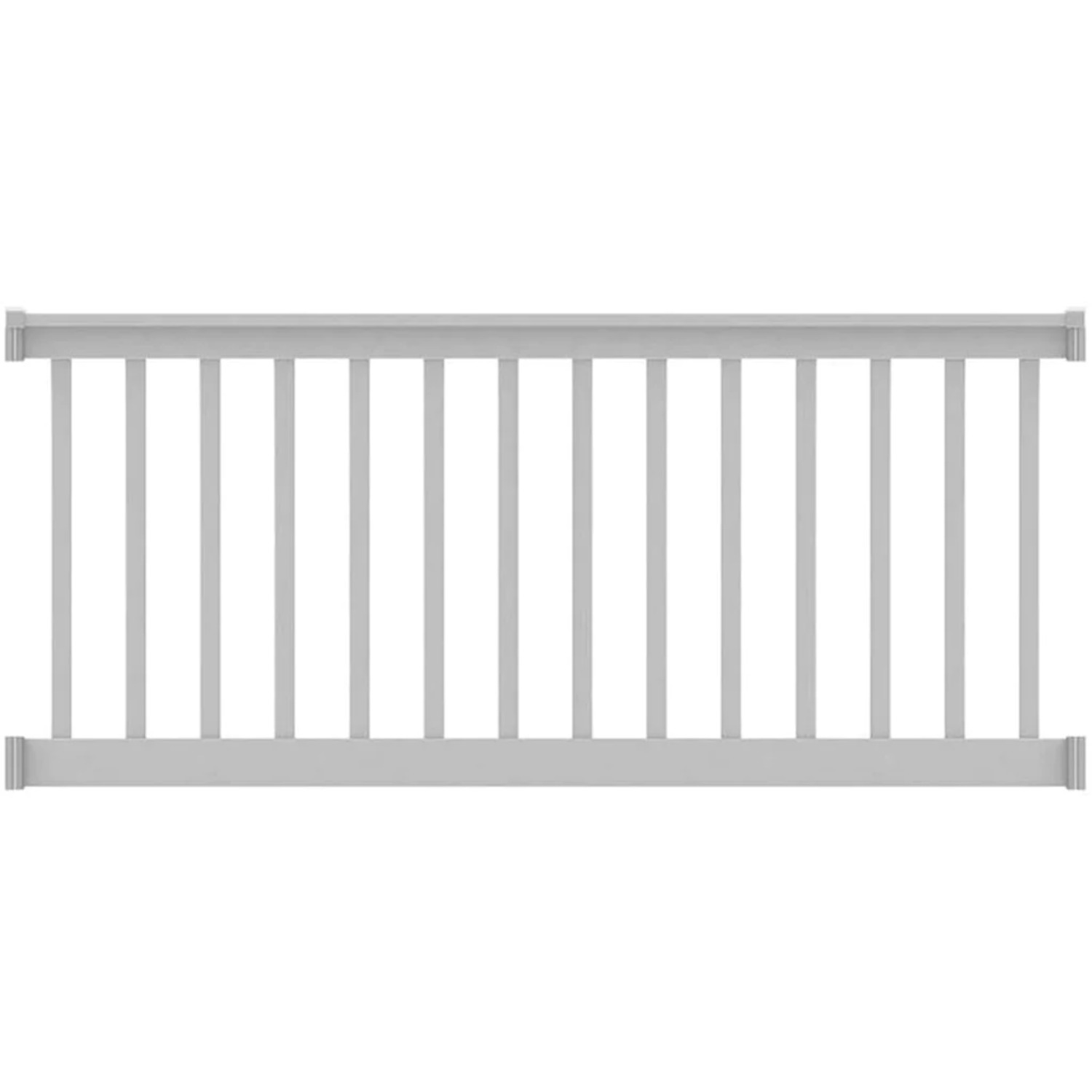 Deck Railing Finyl Line™ T-Top Vinyl White Square - Walmart.com