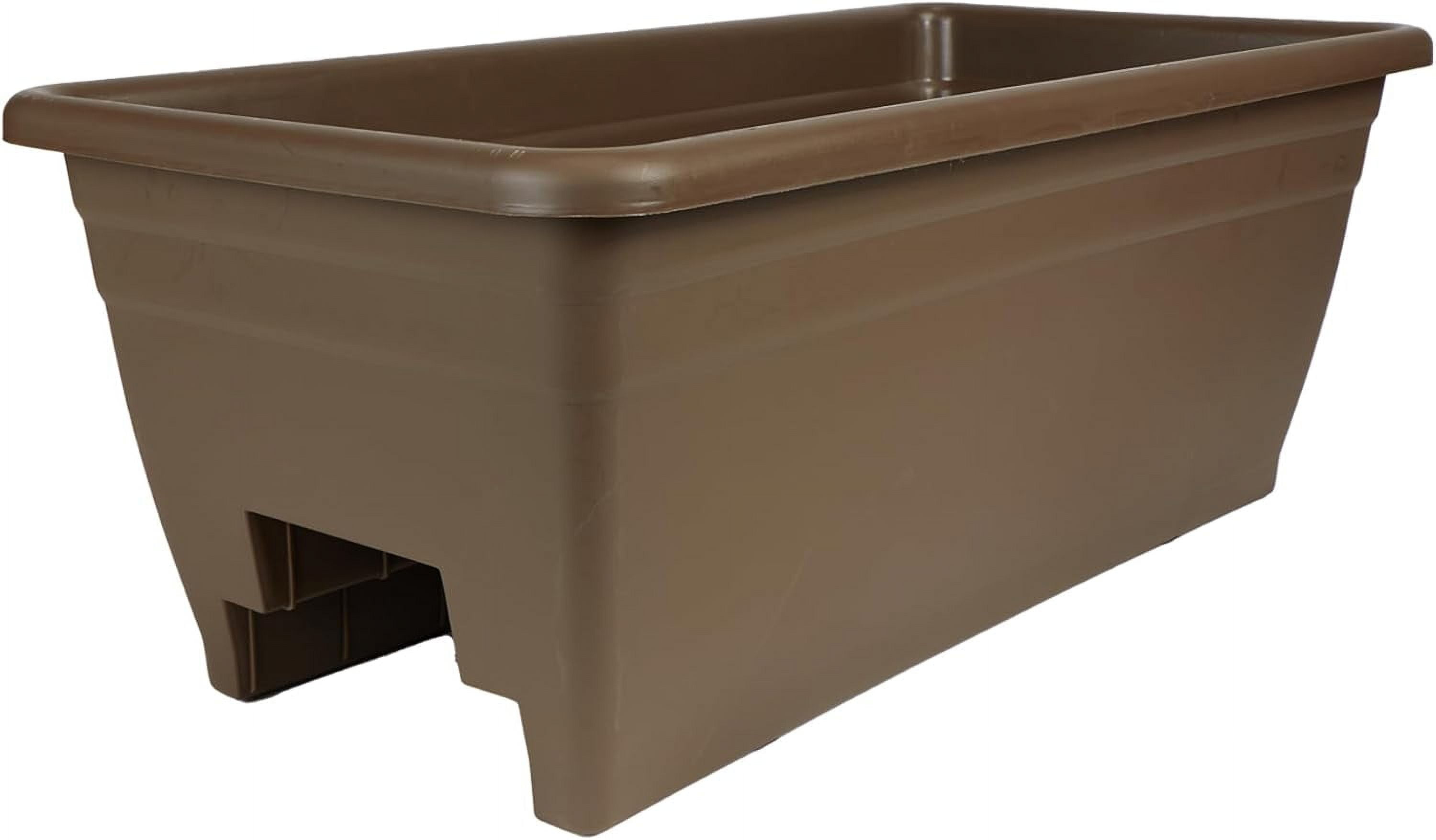 Deck Railing Planter Box w/Removable Drain Plugs - Lightweight ...