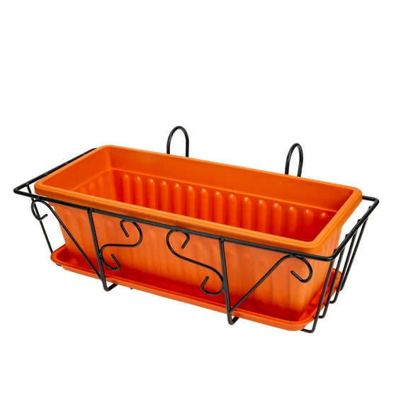 Deck Railing Planter Planters Propagation Rack Plants Flower Pot ...