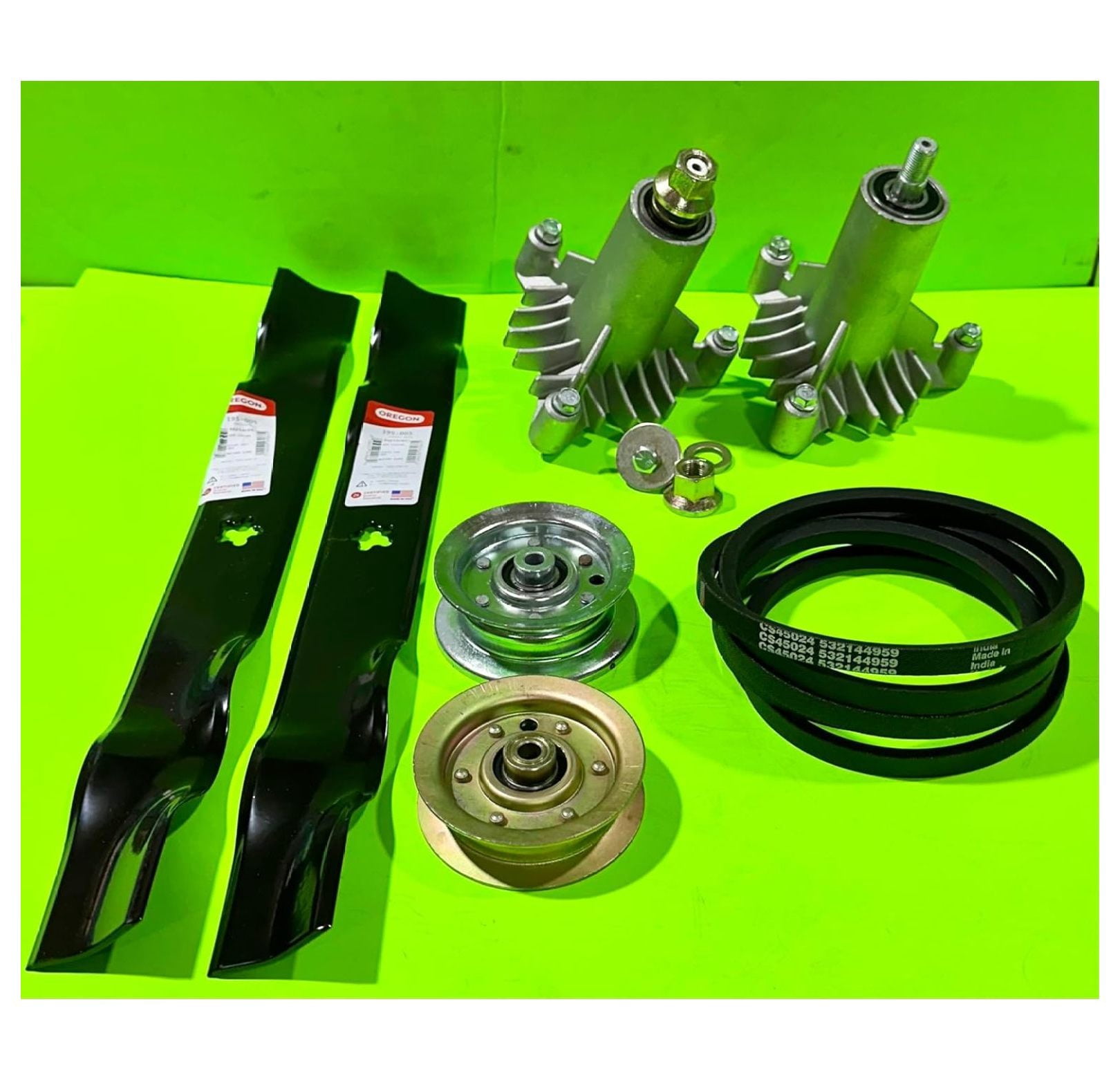 Deck Rebuild Kit for LT3000 42" Mower SPINDLES Blades Belt IDLERS ...