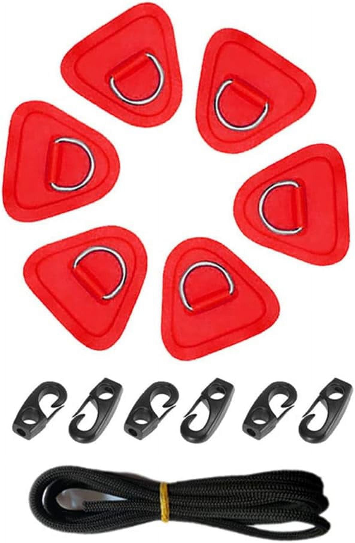 Deck Rigging, Sovob 6Pcs Stainless Steel D-Ring Patch Heavy Duty Sup ...