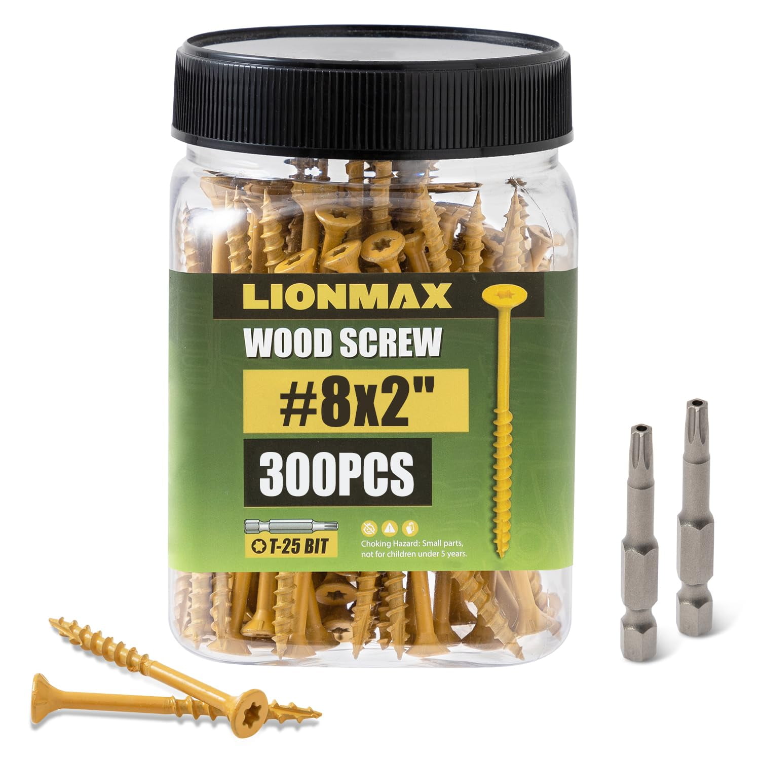 Deck Screws 1-5/8 Inch, Wood Screws #8 x 1-5/8", 1000 PCS, Rust ...