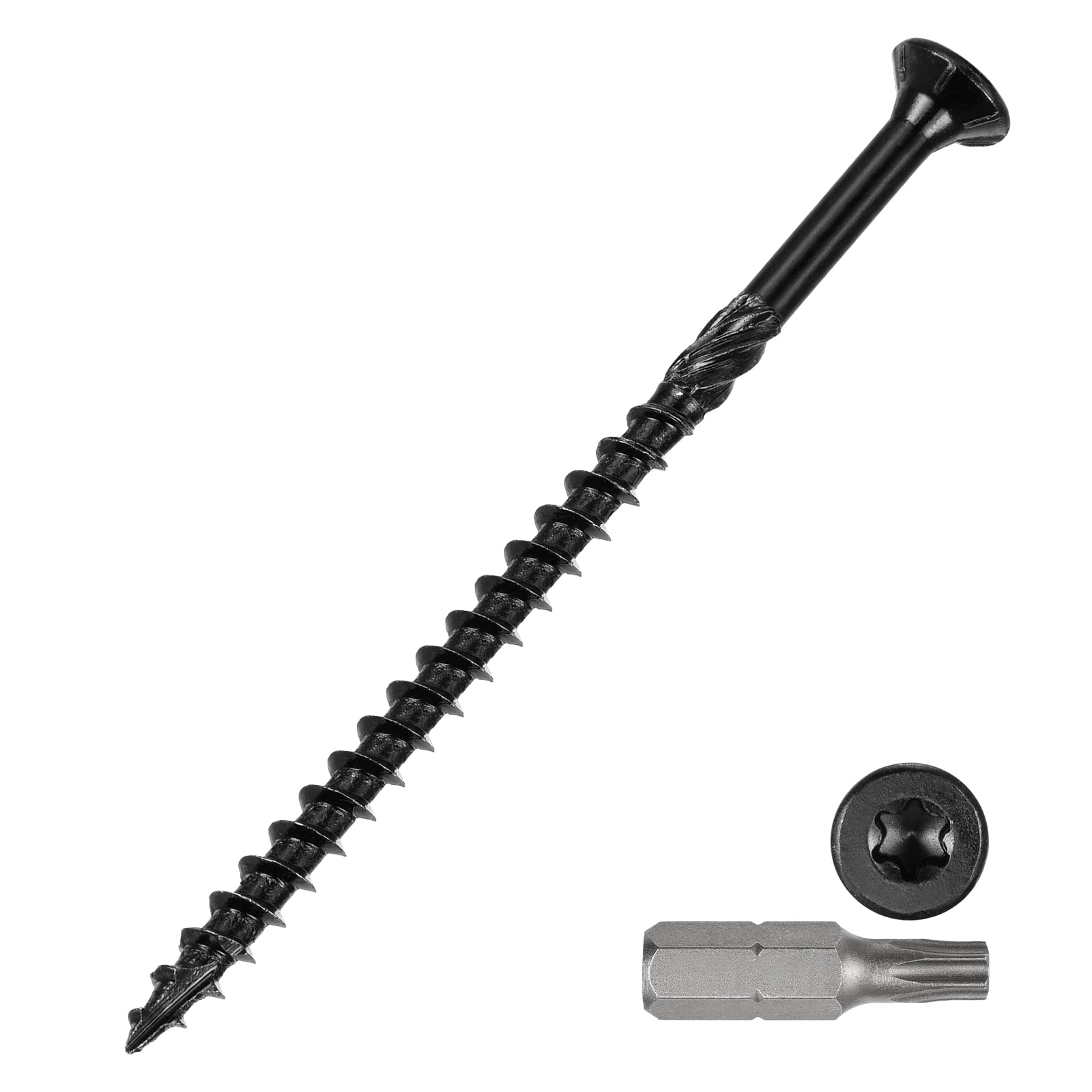 Deck Screws (#10x3-1/2") 120Pcs, Carbon Steel Wood Screw Decking Screws ...