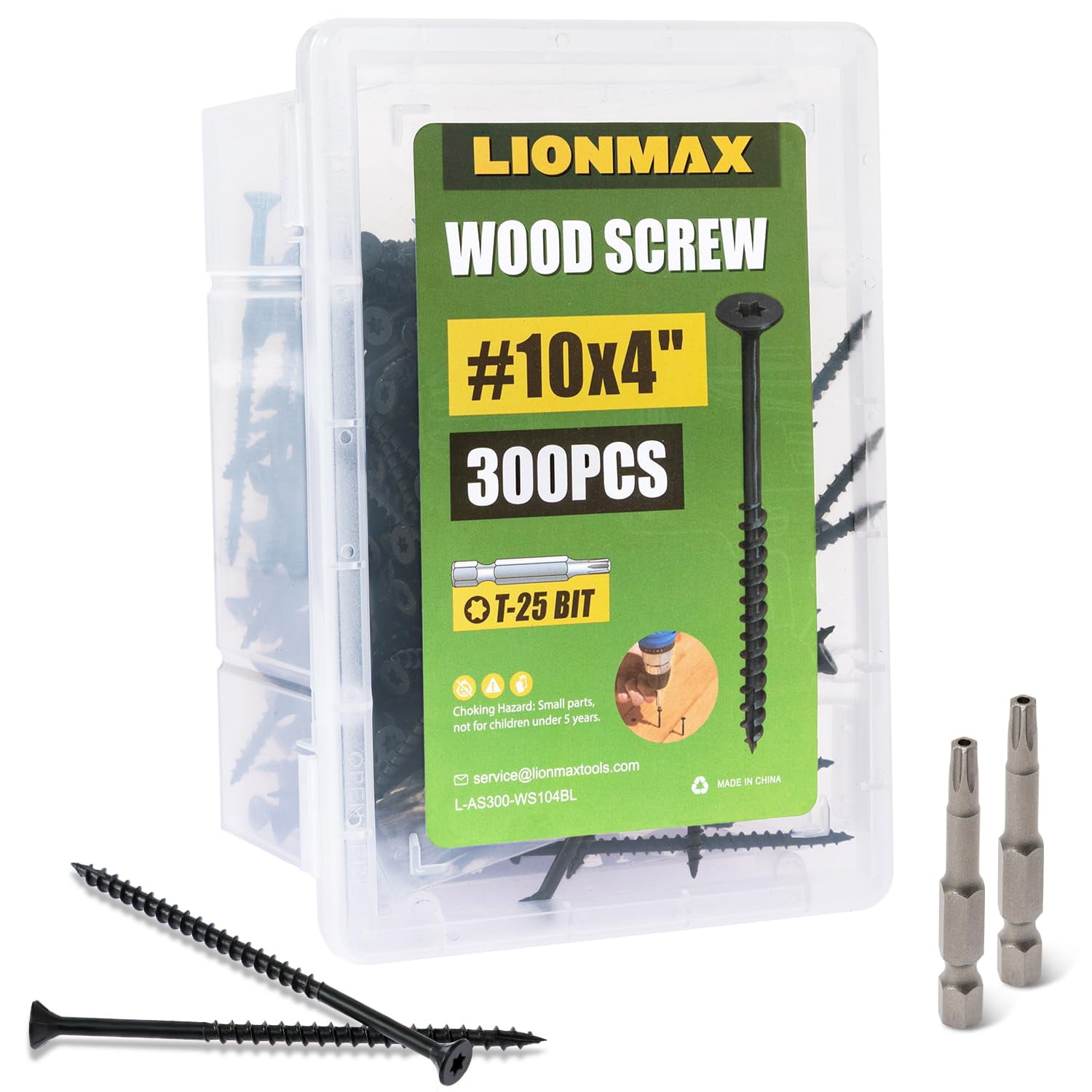 Deck Screws 3 Inch, Wood Screws #10 x 3, 100 PCS, Rust Resistant ...