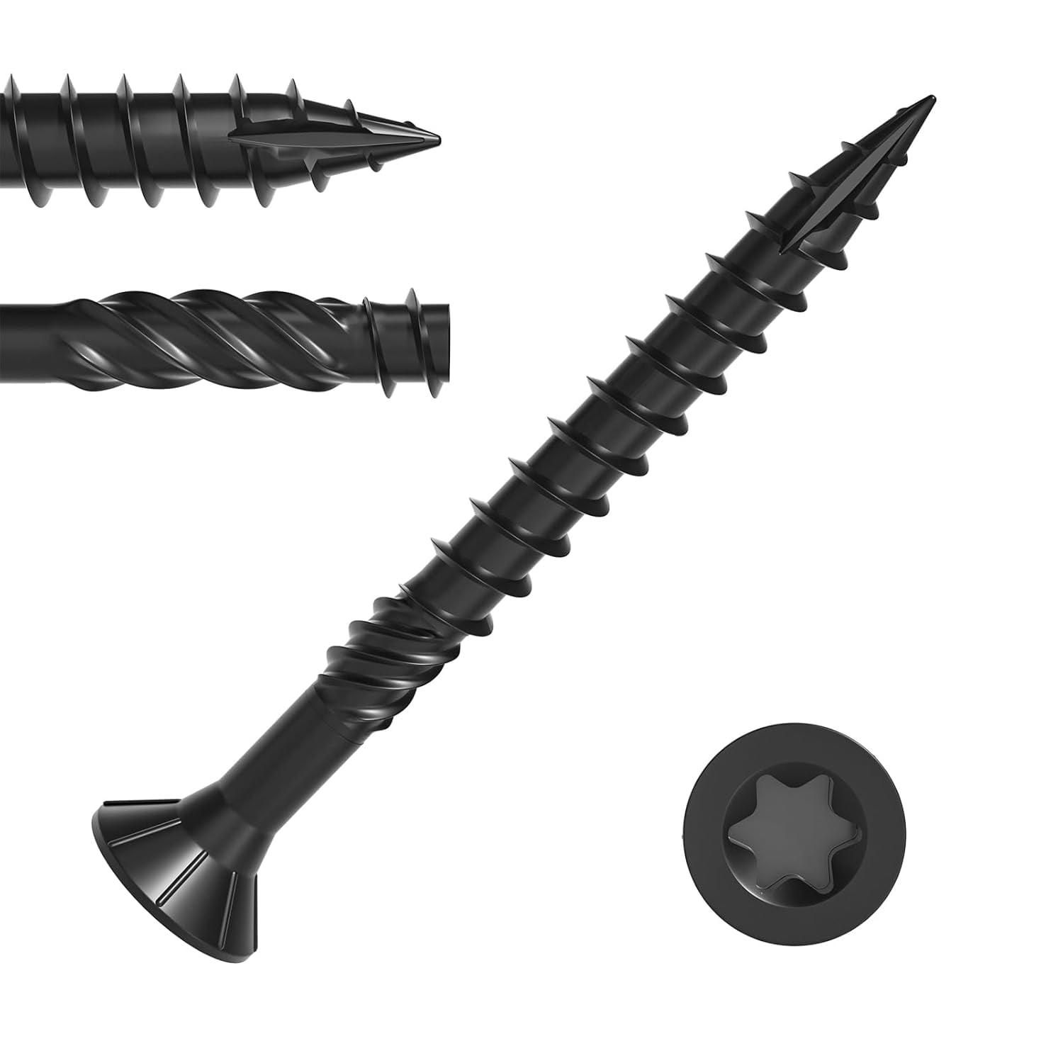 Deck Screws #8 x 2 Inch Heavy Duty Exterior Wood Screws,Torx Drive Head ...