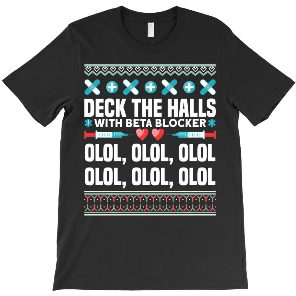 Deck The Halls With Beta Blockers Funny Nurse Christmas Ugly Sweater ...