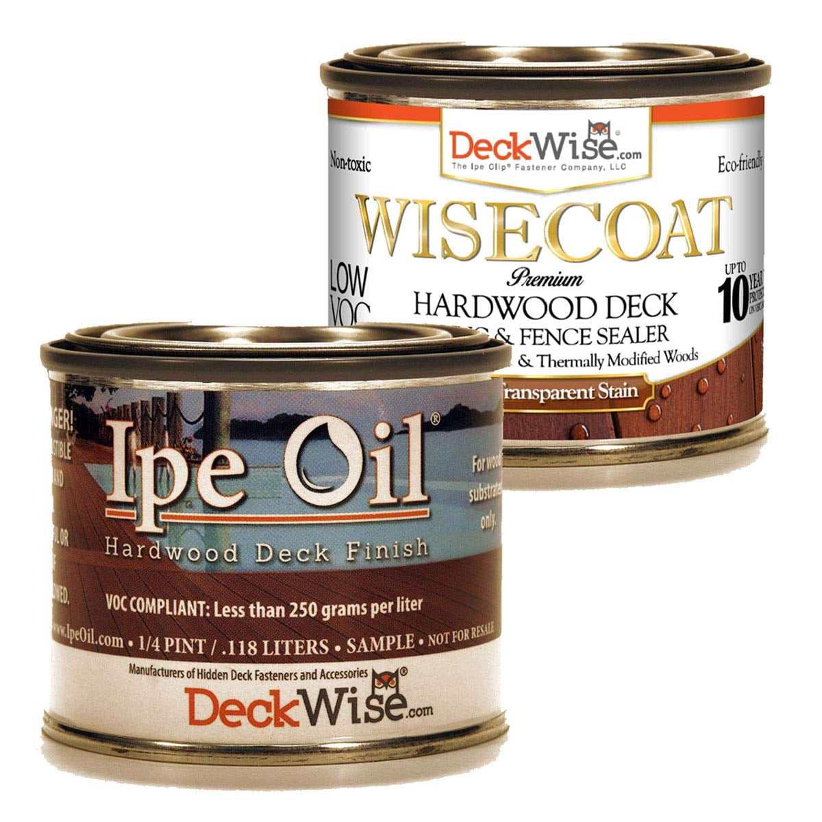 DeckWise 1 Ipe Oil Hardwood Oil Finish 250 VOC and 1 WiseCoat Light ...