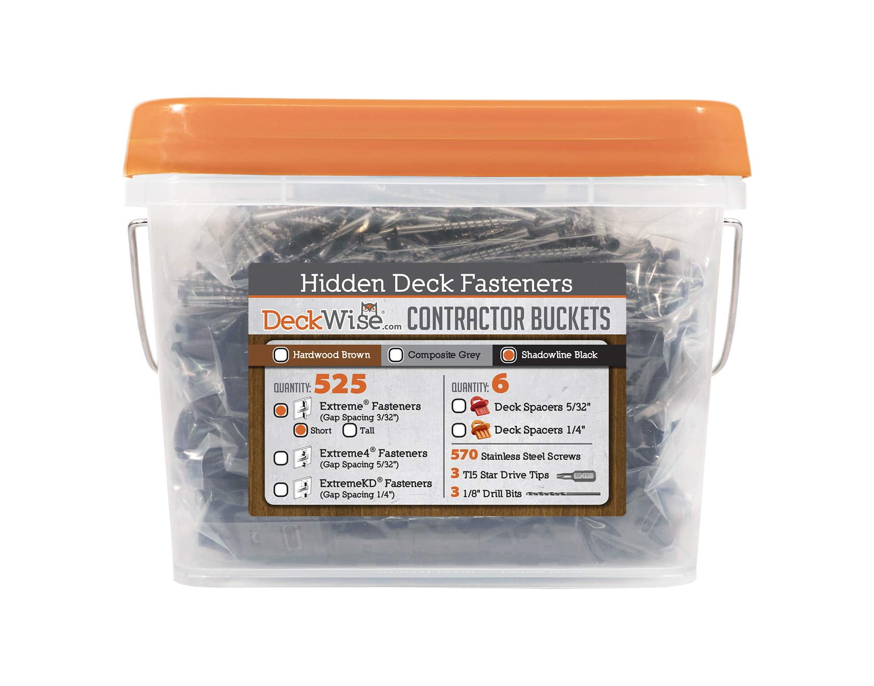 DeckWise (Black) Ipe Clip Extreme Hidden Deck Fasteners, 3/32" Spacing ...