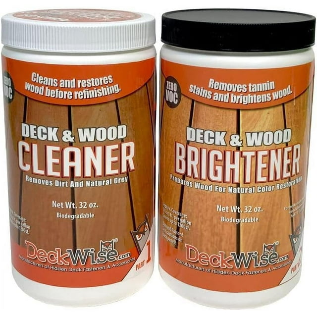 DeckWise Deck & Wood Cleaner + Brightener Removes Mold, Mildew, Stains ...