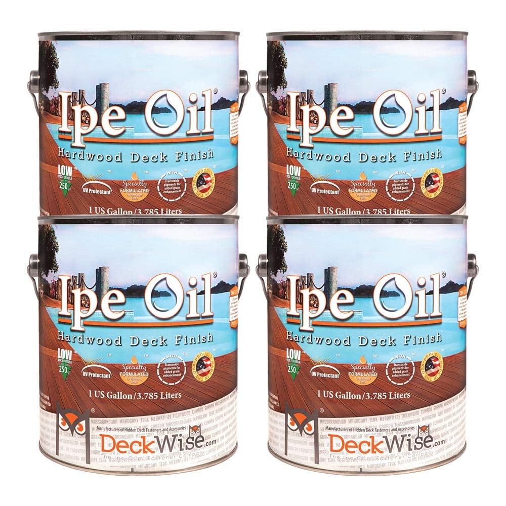 DeckWise Ipe Oil Hardwood Deck Semi-Transparent 250 VOC Natural Finish ...