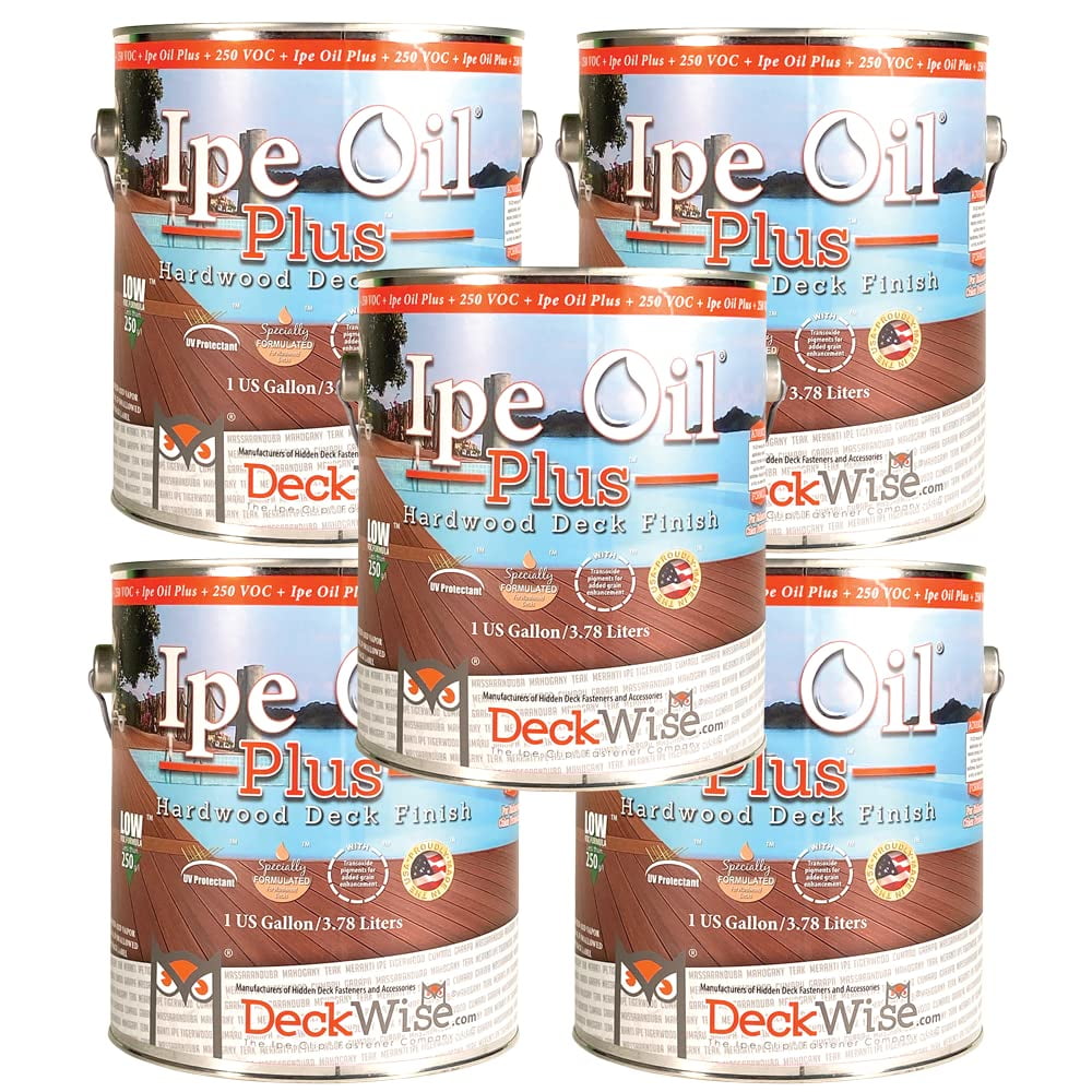 DeckWise Ipe Oil Plus Hardwood Deck Semi-Transparent 100 VOC Natural ...