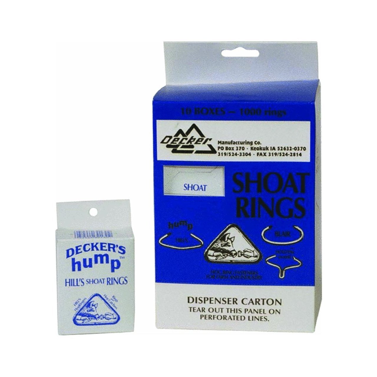 Decker 2 Shoat Hill's Hump? Rings 100 Count - Walmart.com
