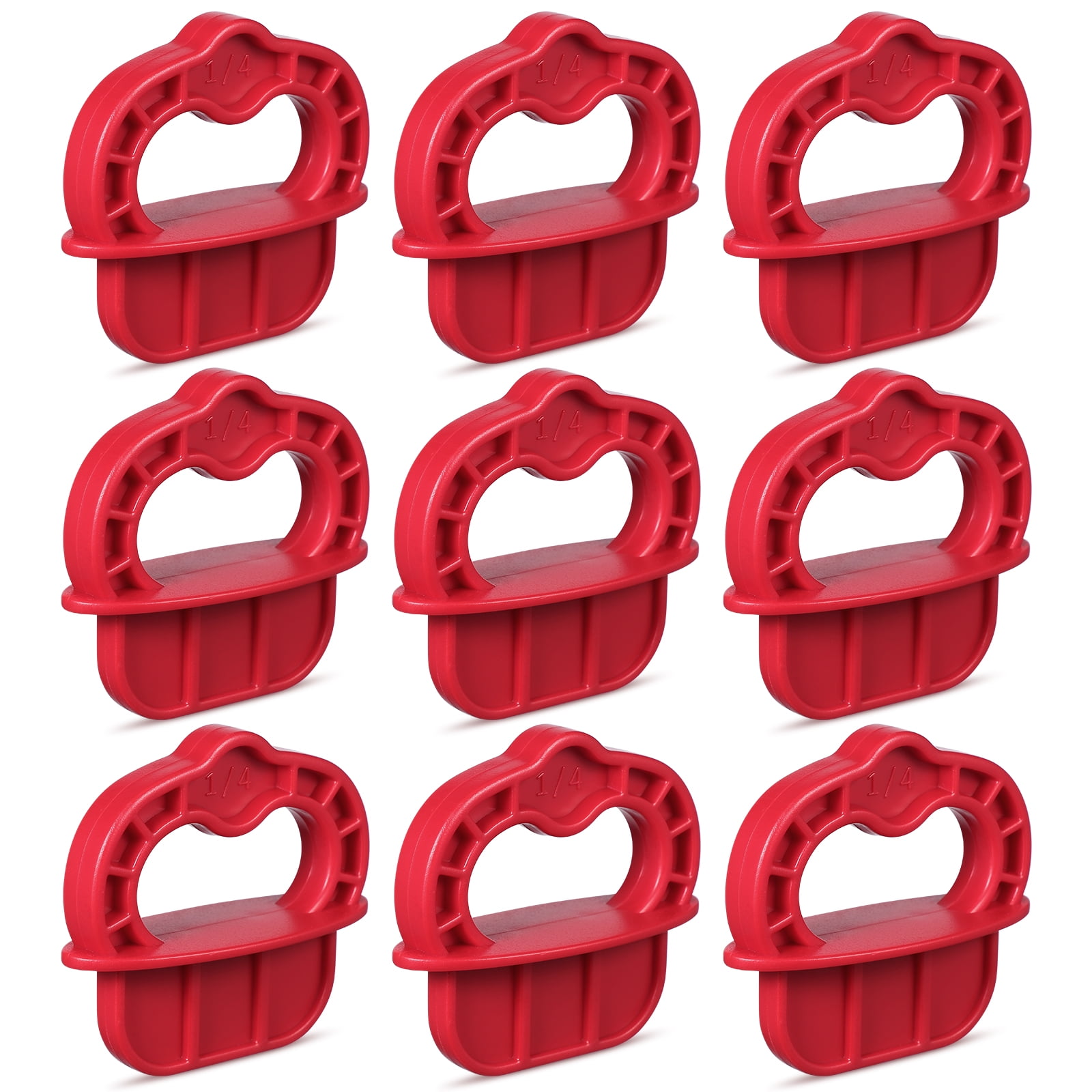 NUOLUX Deck Board Installation Tool Red Plastic Spacer Ring 12Pcs ...