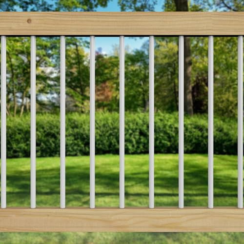 Deckorators 36 in. White Aluminum Round Classic Baluster (10-Pack ...