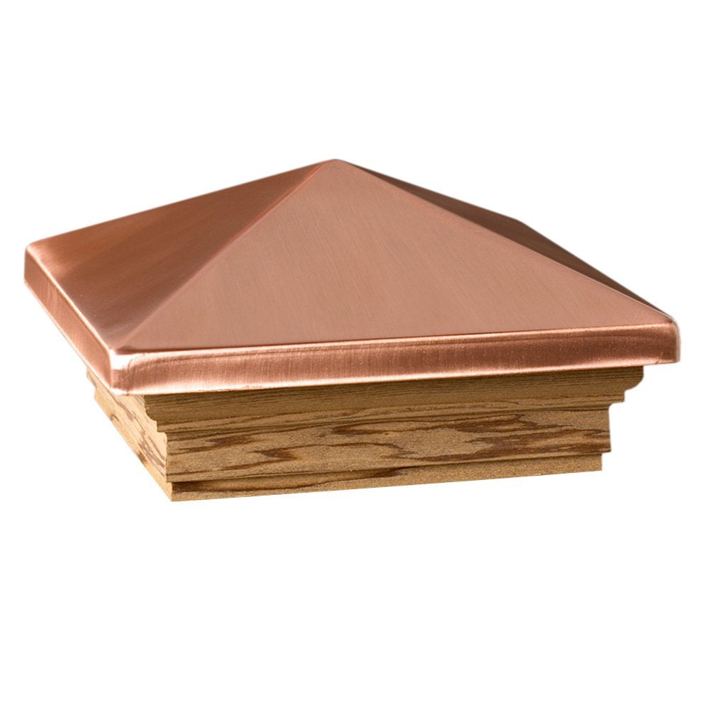 Deckorators 72219 Victoria High Point Metal Post Cap, Copper, 6" x 6 ...