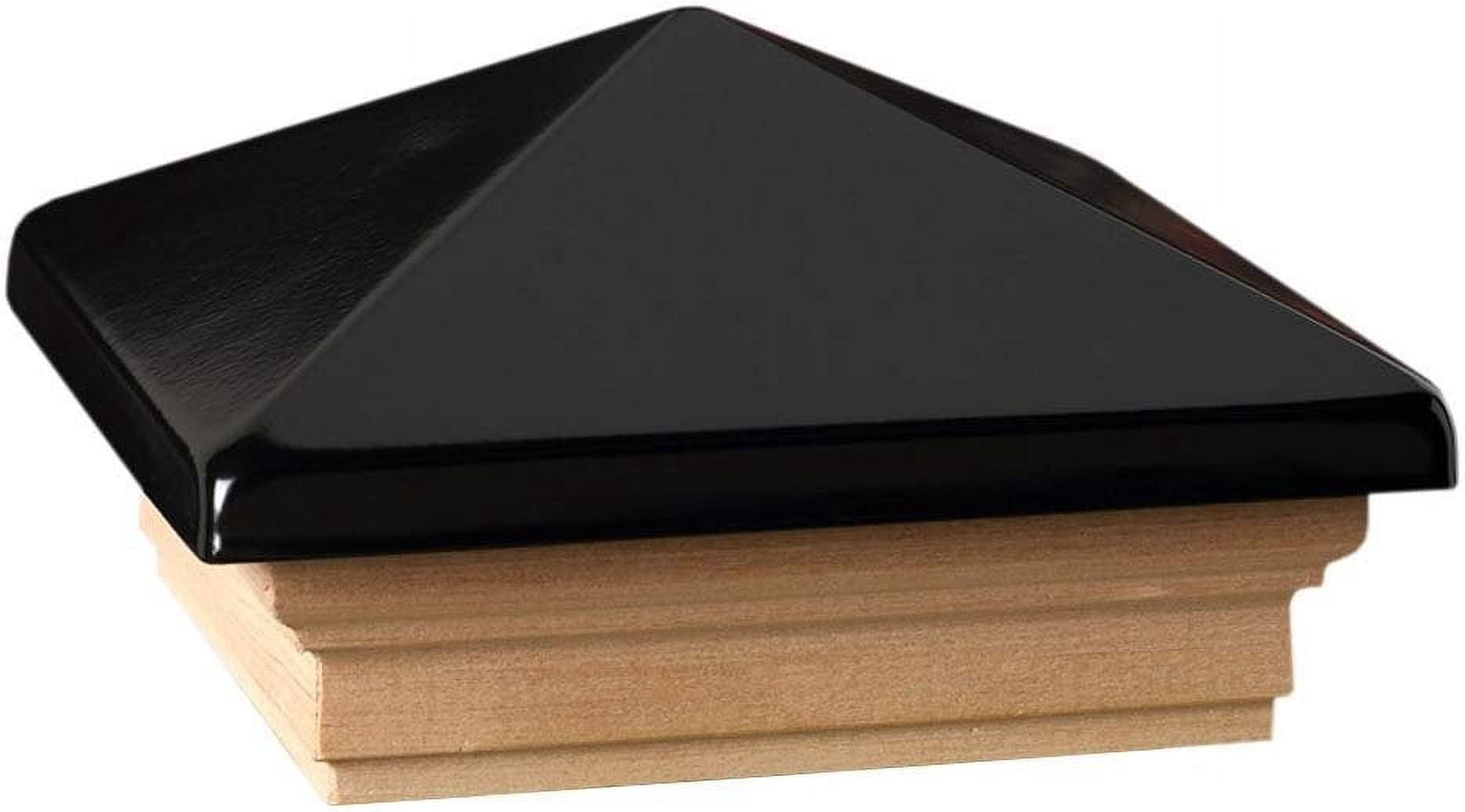 Deckorators 72396 Victoria High Point Black Post Cap with Treated Base ...
