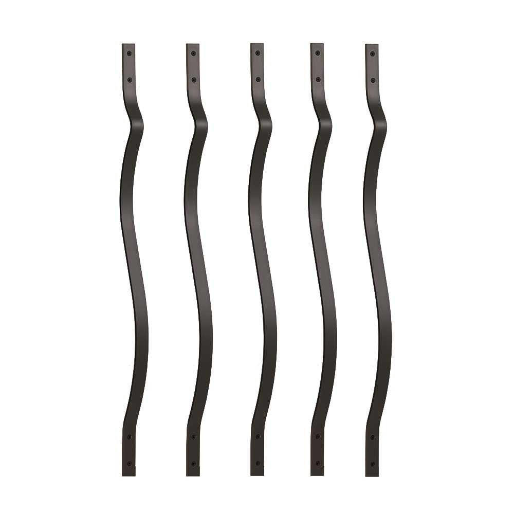 Deckorators Baroque Aluminum Balusters 5-pack, 40 in. Black - Walmart.com