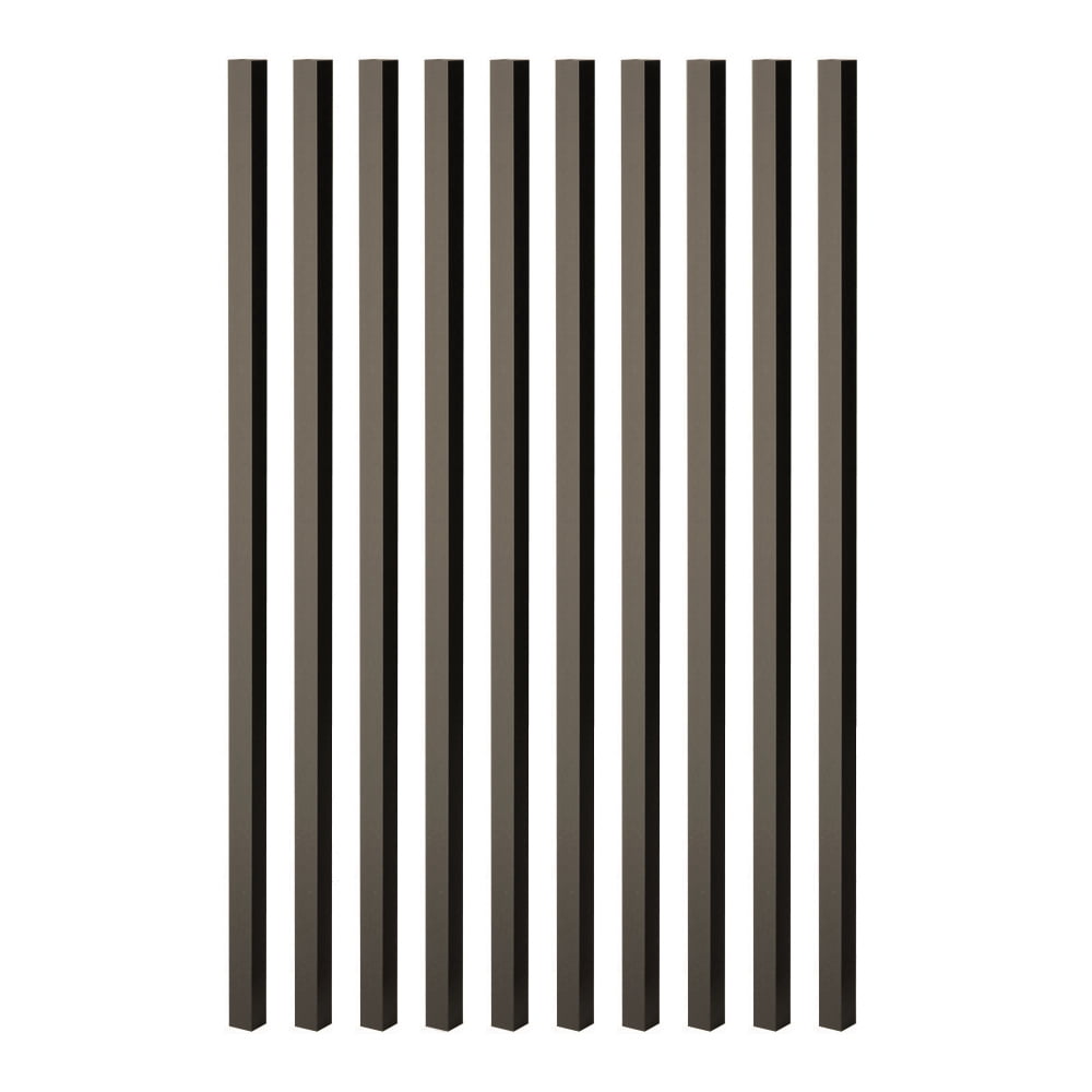 Deckorators Estate Square Aluminum Balusters 10-Pack, 26 in. Weathered ...