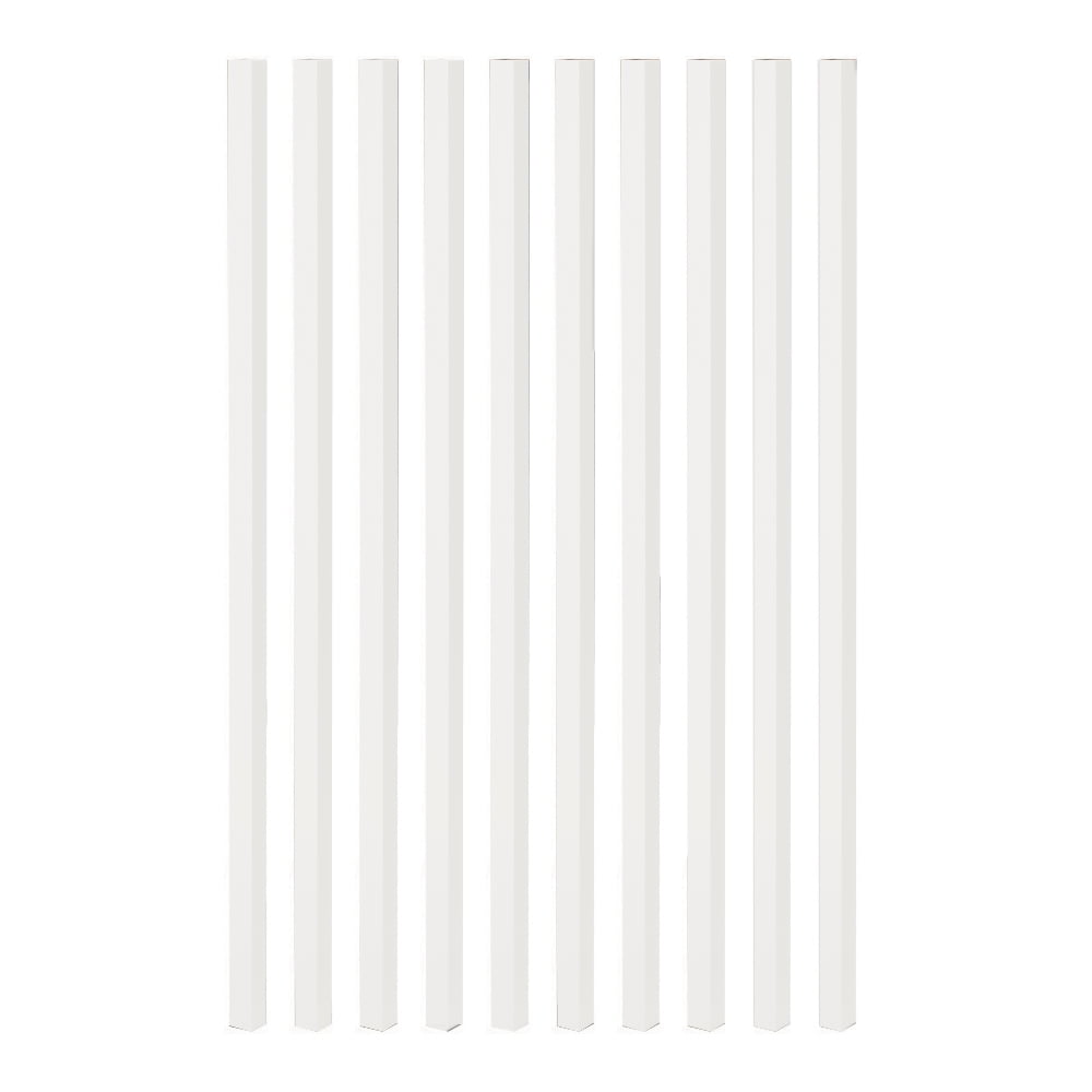 Deckorators Estate 32 in. Classic White Square Aluminum Balusters for ...