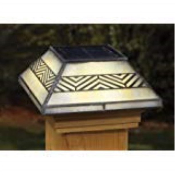 Deckorators Filigreed Chevron Solar Post Cap, Cedar Base - Walmart ...