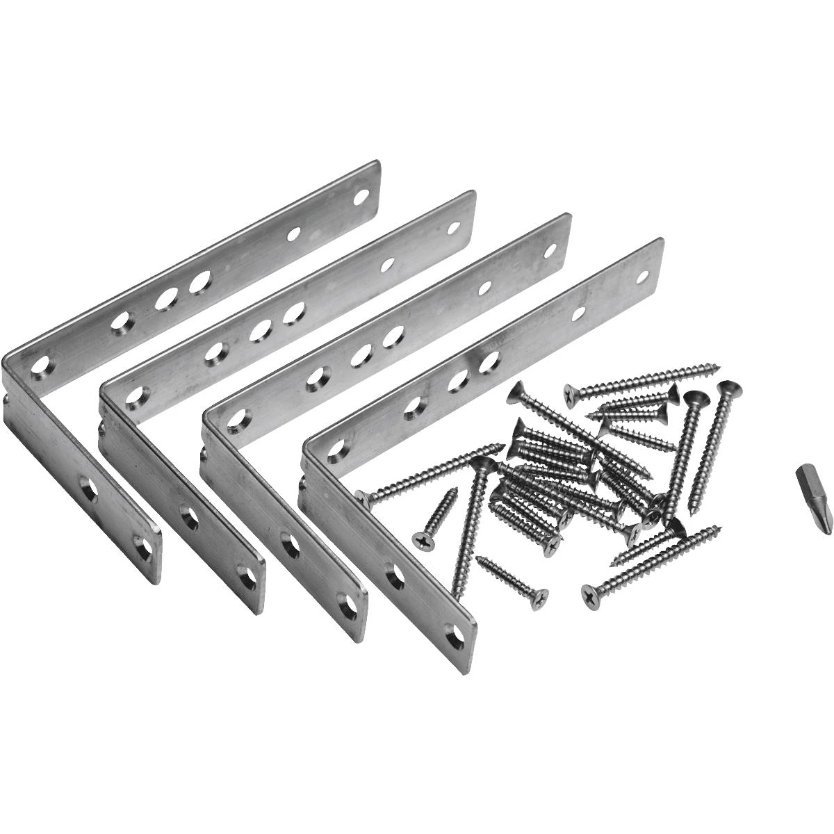 Deckorators Stainless Steel Multi-Angle Rail Bracket Hardware Kit ...