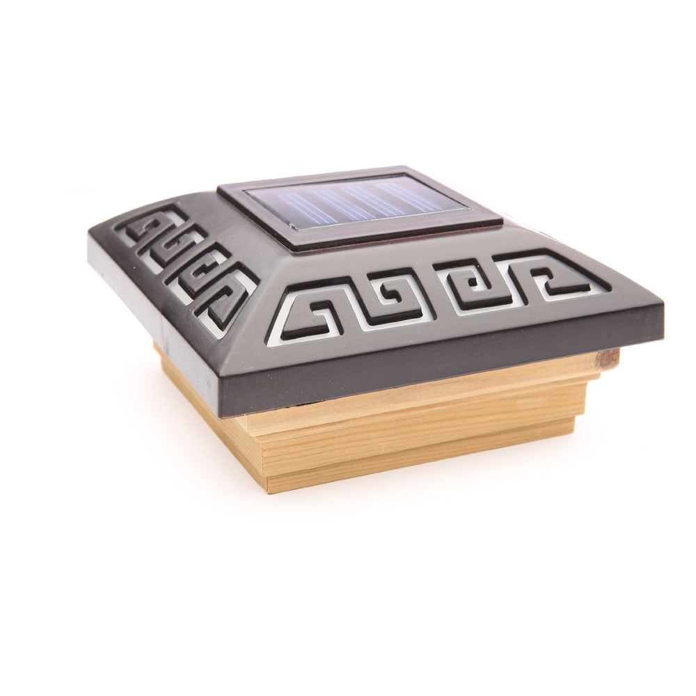 Deckorators 4 in. x 4 in. Labyrinth Solar LED Post Cap - Walmart.com