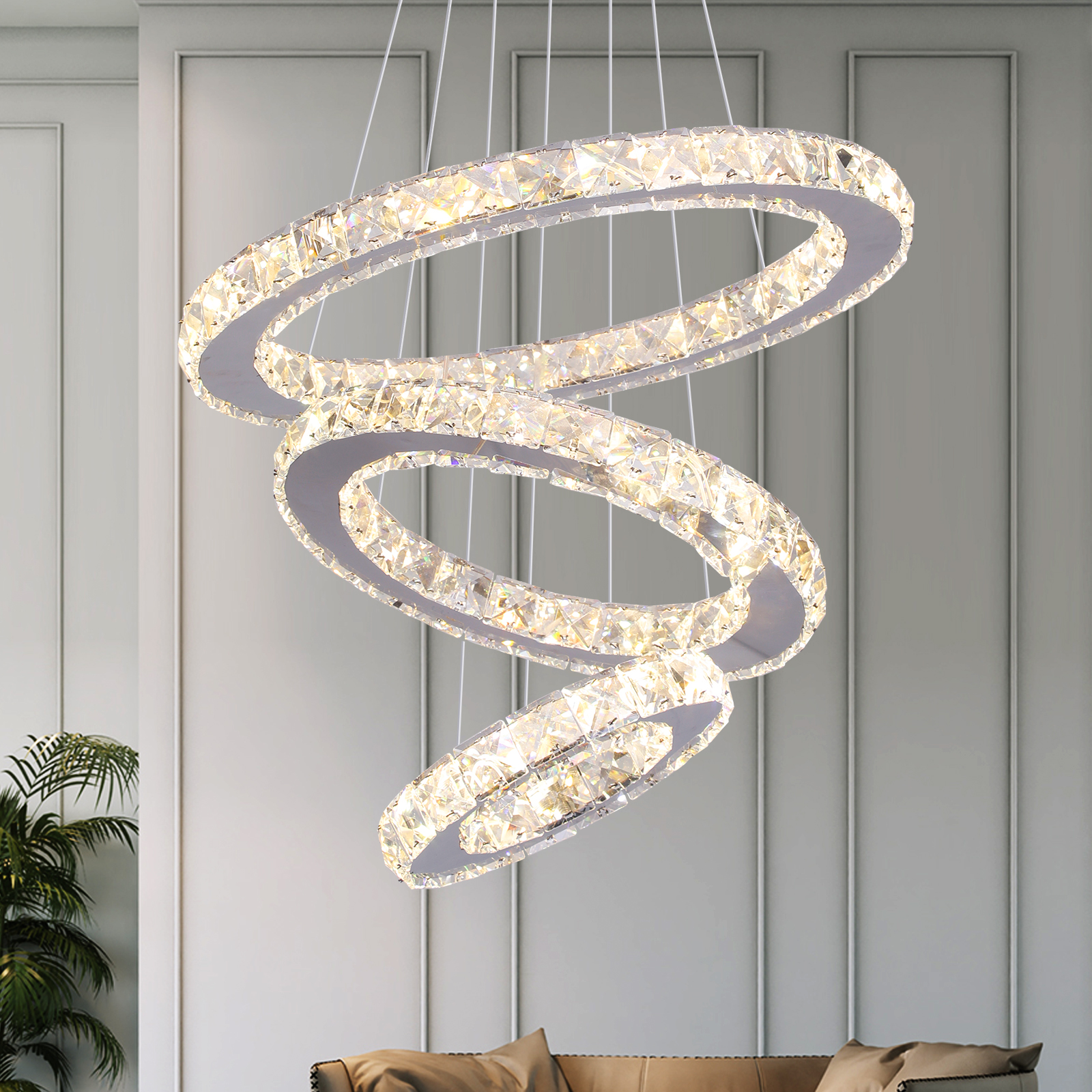 ET2 Lighting - LED Pendant - Reveal-18W 3 LED Pendant-11 Inches wide by ...