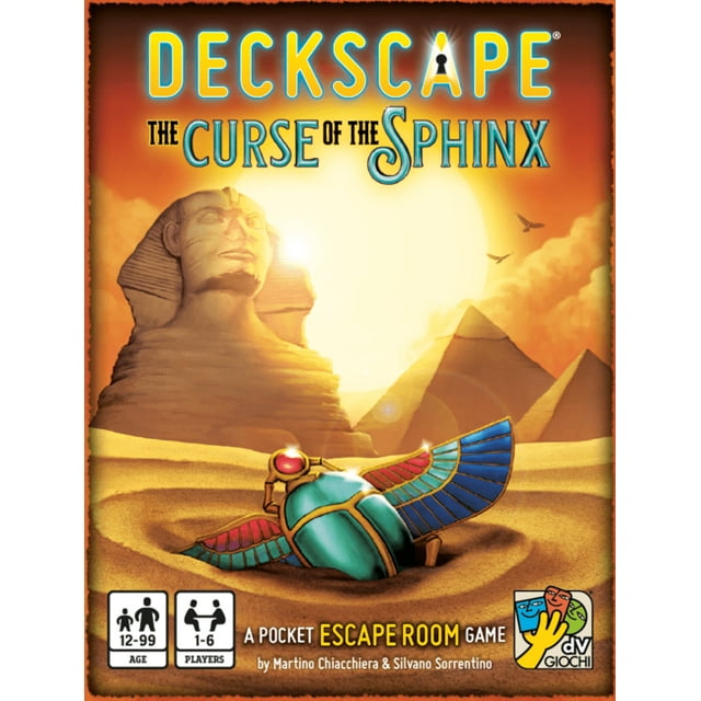 Deckscape: The Curse of the Sphinx - Escape Room Card Game, DV Games ...