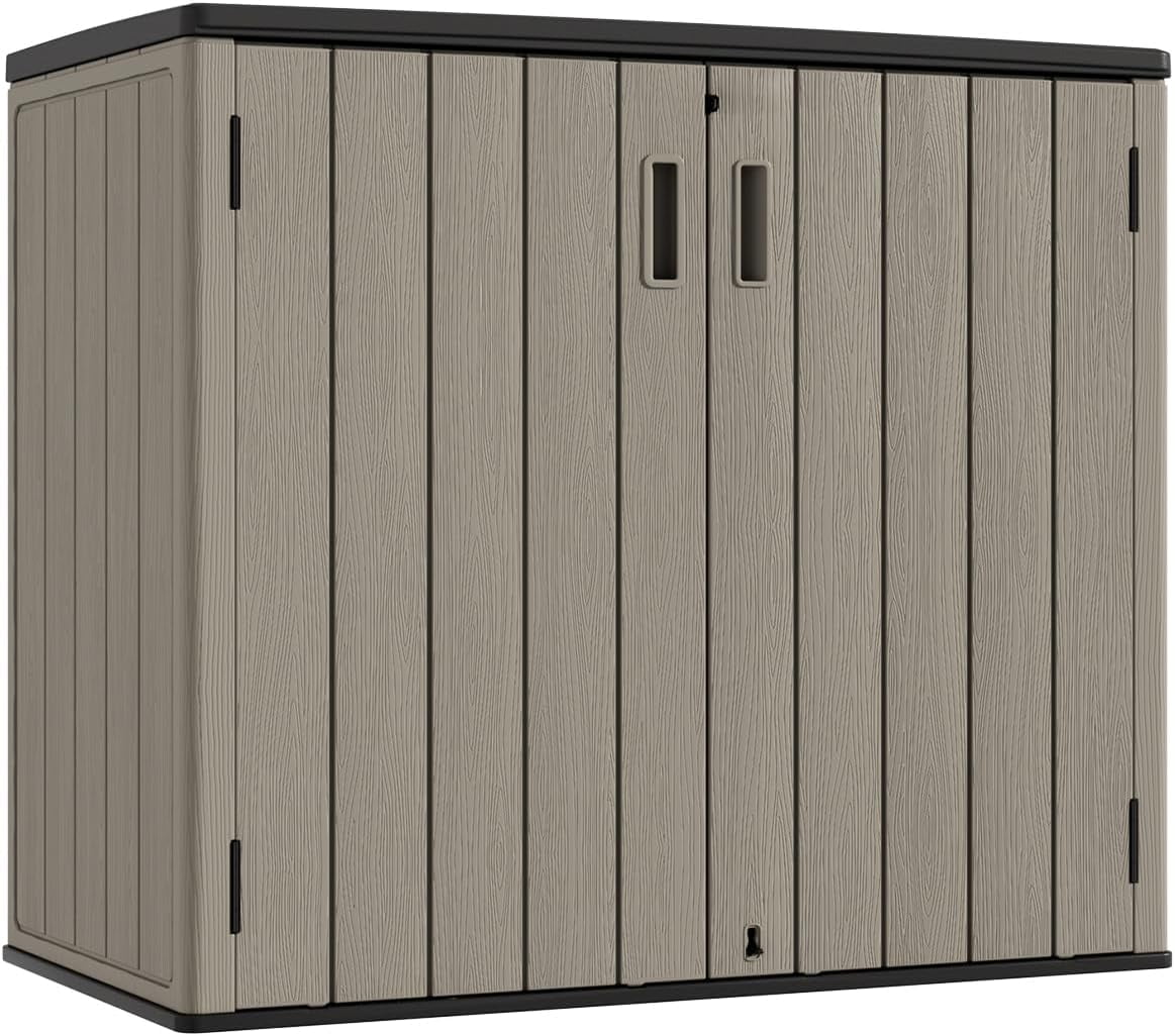 Decksplore Outdoor Horizontal Storage Sheds,37 Cu.ft Outdoor Storage ...