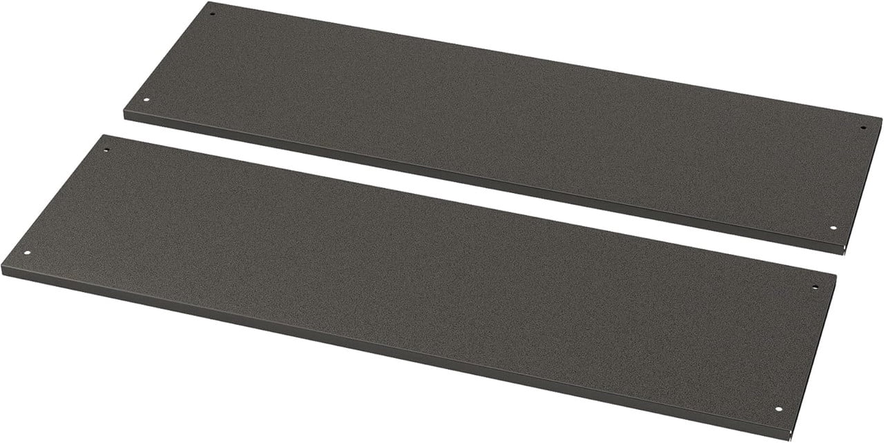 Decksplore Outdoor Storage Cabinet Shelves 2-Pack, 34 x 10 in Metal ...