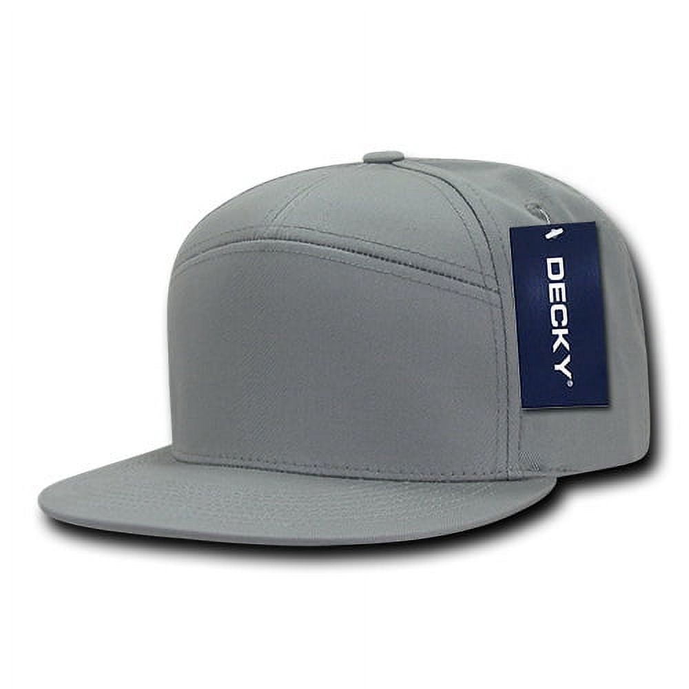 Decky 1098 7 Panel Cotton Snapbacks, Grey - Walmart.com