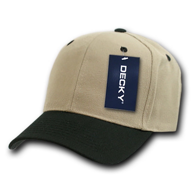 Decky 207 CURVE Bill Deluxe Baseball Caps-Kha/Blk - Walmart.com