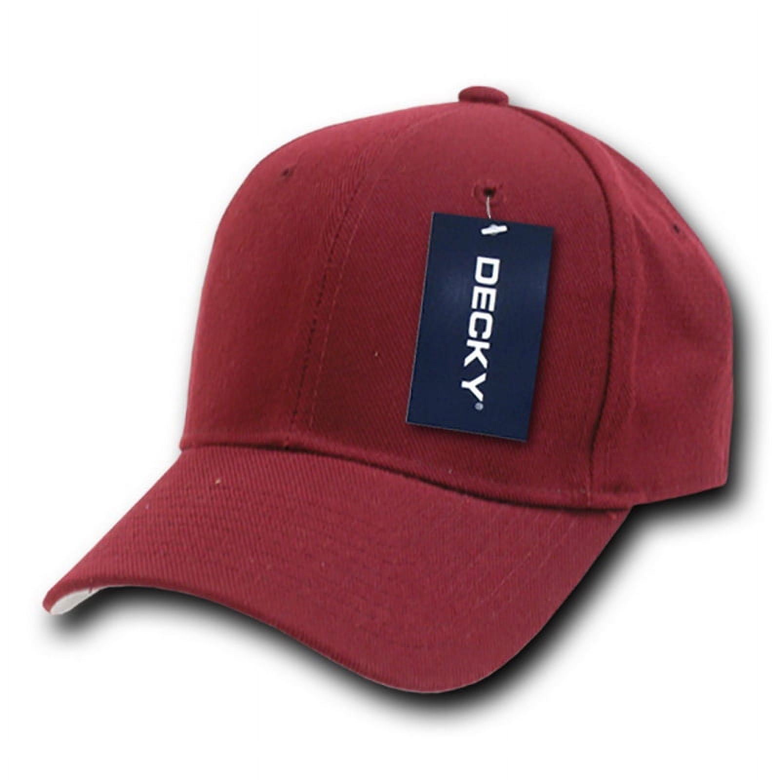 Decky 402 Fitted Baseball Caps-Maroon-7 1/4 - Walmart.com