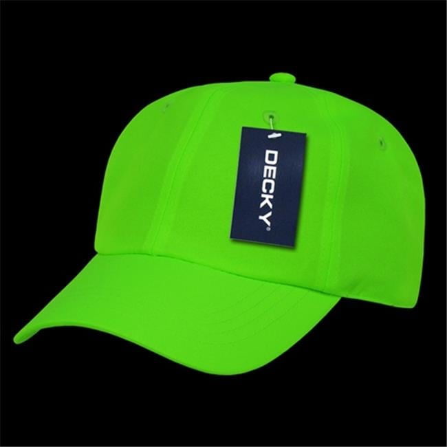 Decky 6 Panel Neon Caps, Green - Walmart.com