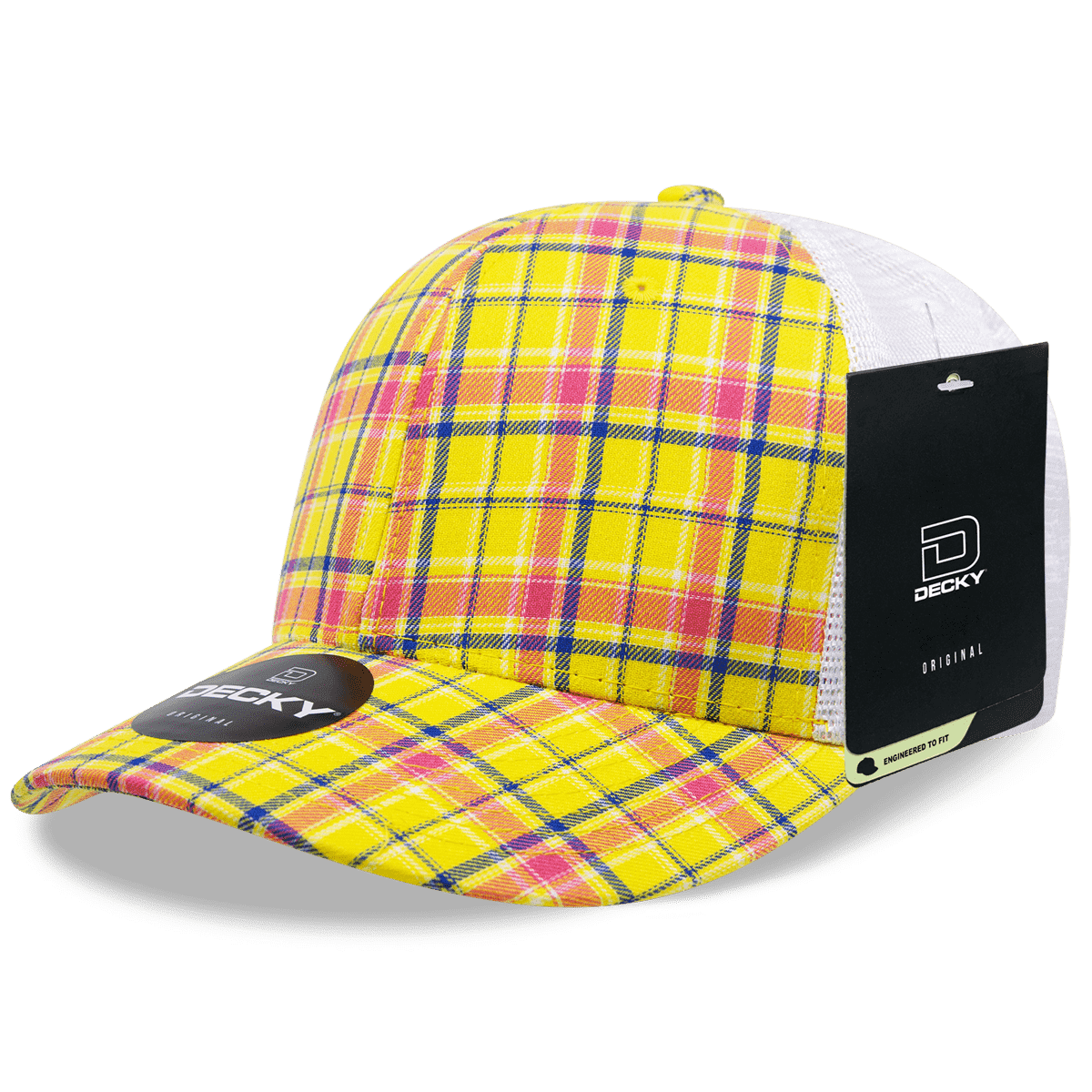 Decky 6017 M/C Plaid Cap - White 105 - Walmart.com