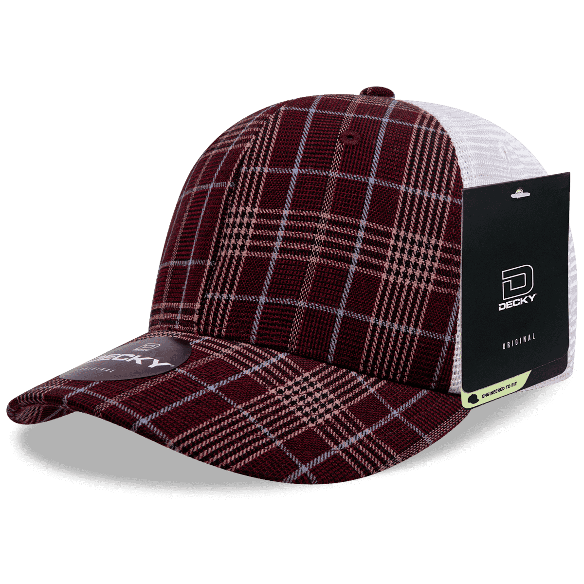 Decky 6017 M/C Plaid Cap - White 125 - Walmart.com