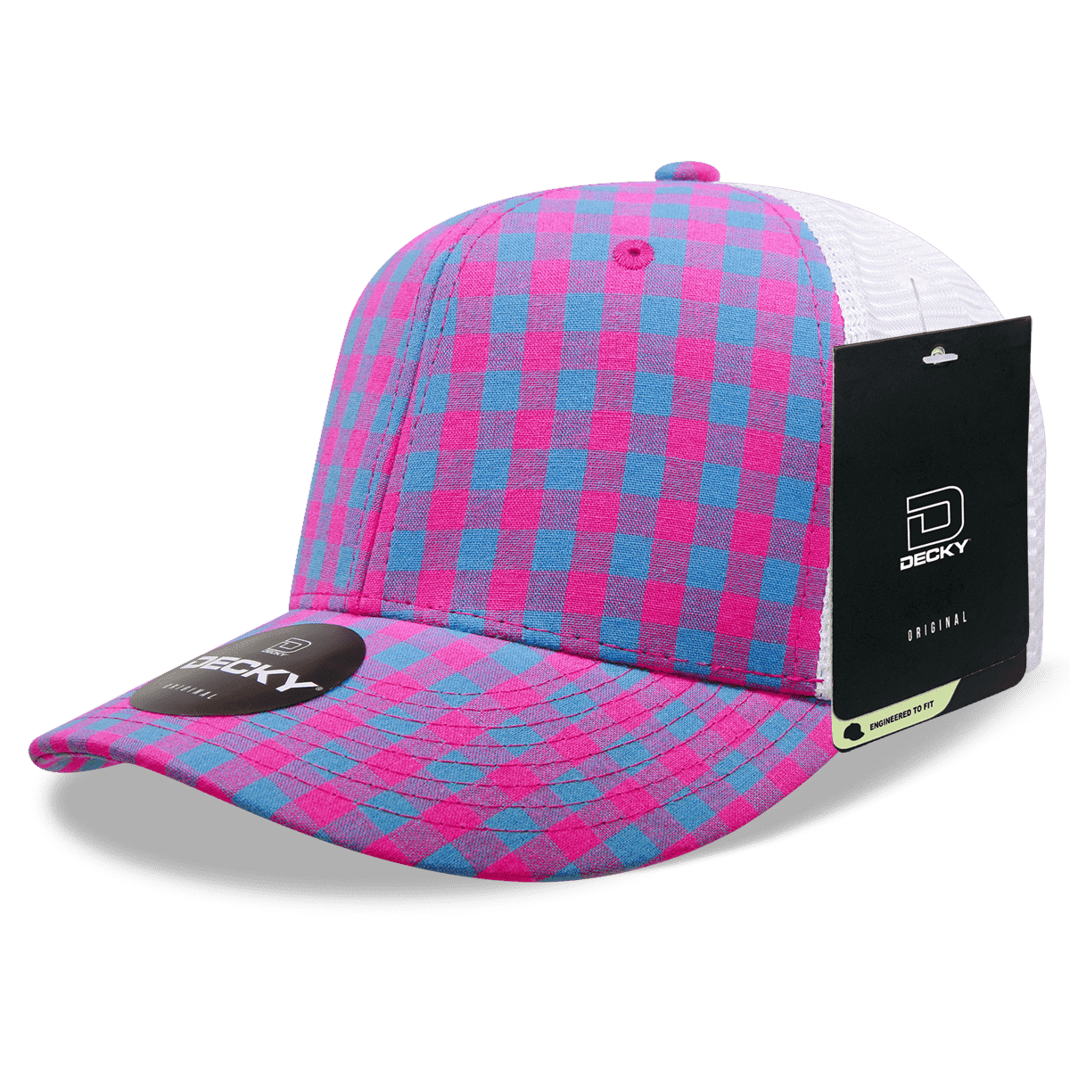Decky 6017 M/C Plaid Cap - White 150 - Walmart.com