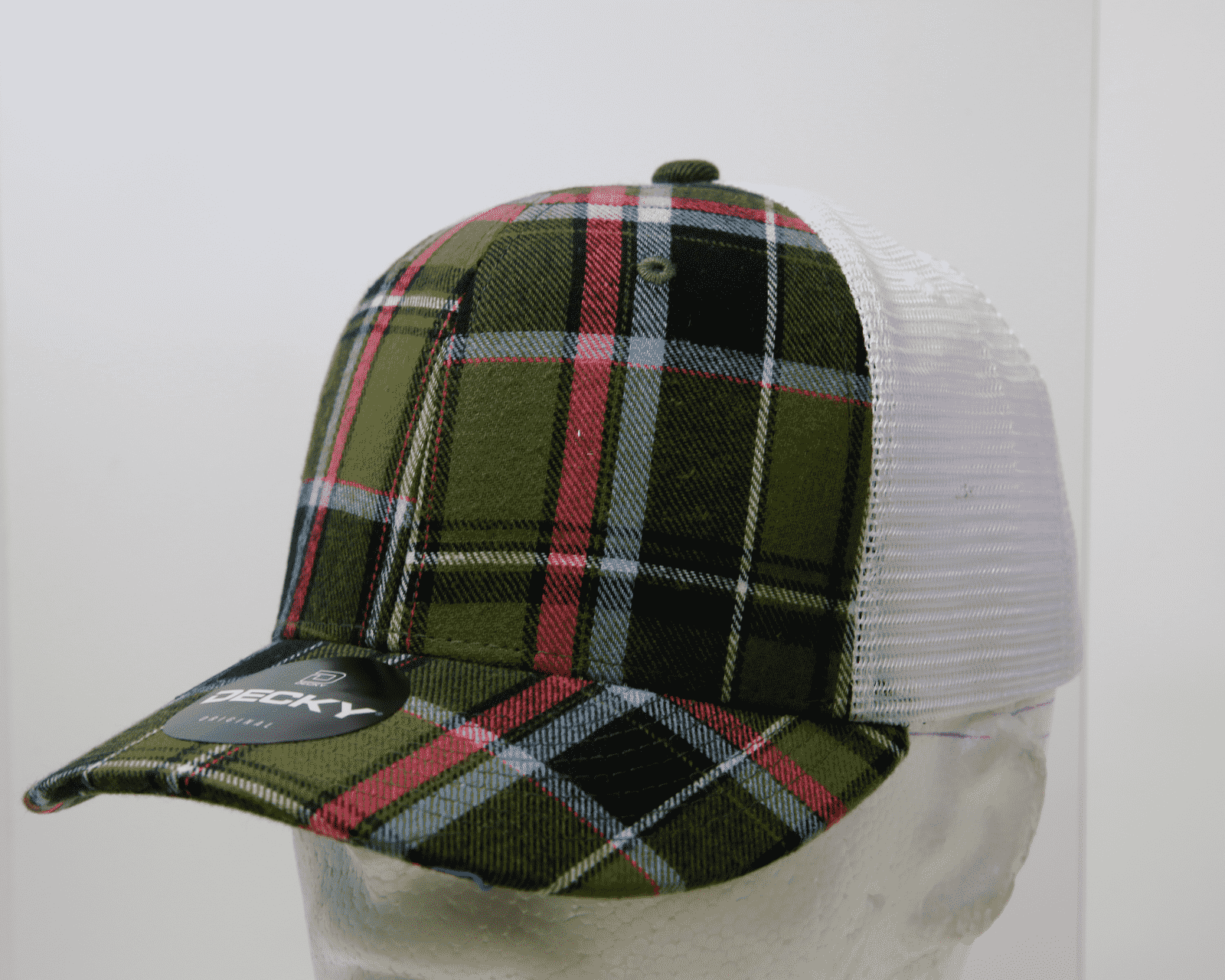 Decky 6017 M/C Plaid Cap - White 239 - Walmart.com