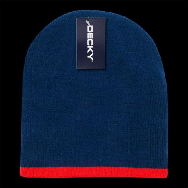 Single Striped Beanies, Navy/Red - Walmart.com