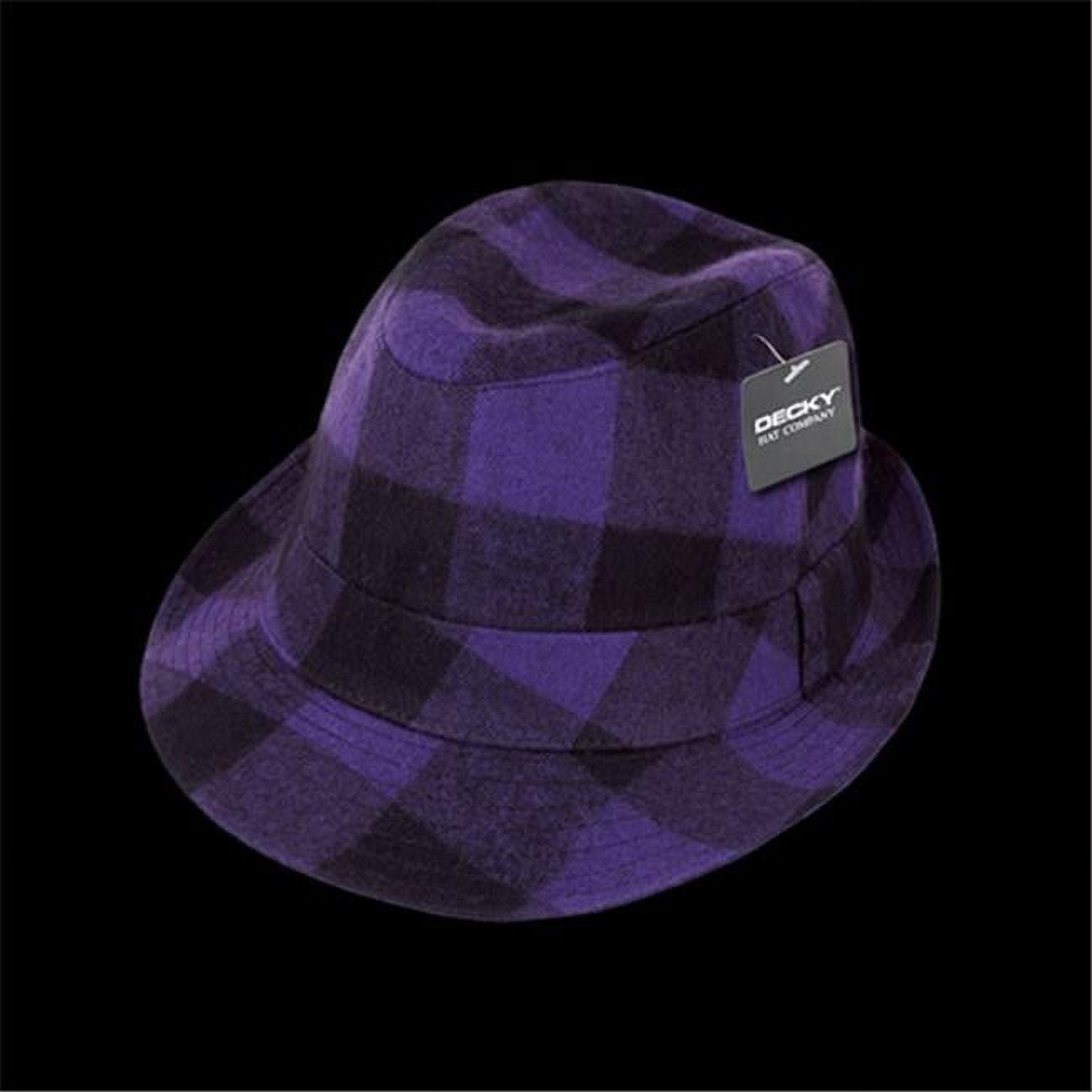 Decky 904-PUR-PUR-06 Fedora Hats, Purple - Small & Medium - Walmart.com