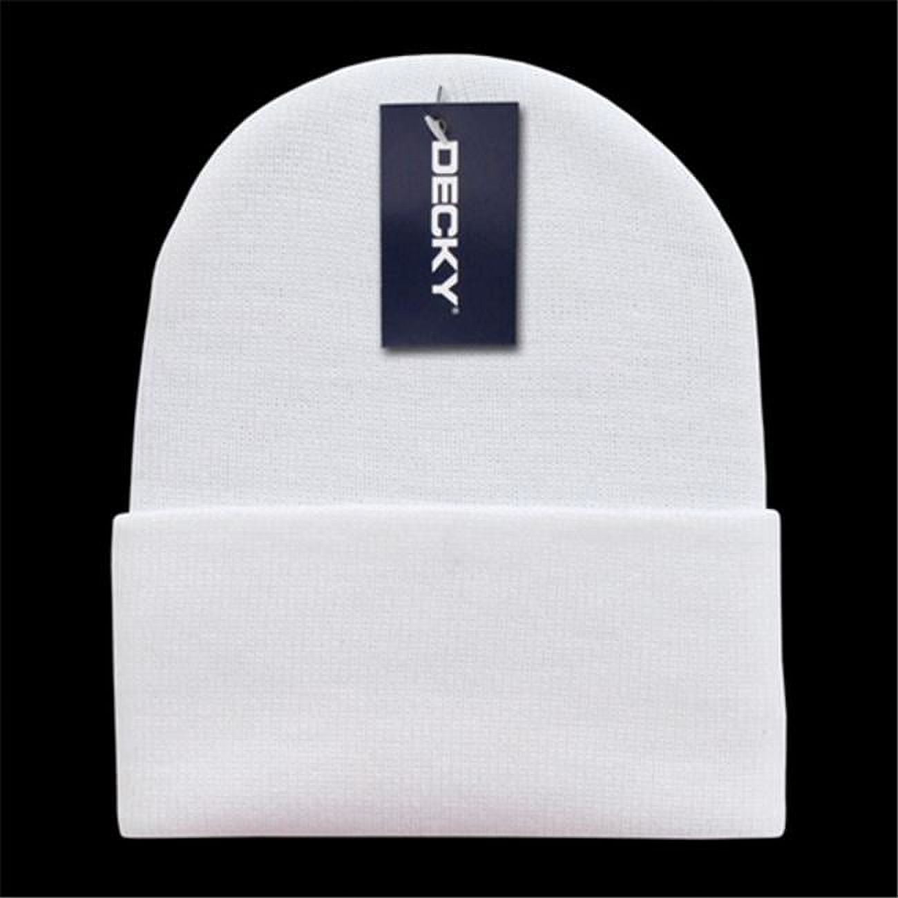 Decky Acrylic Knit Caps - White - Walmart.com