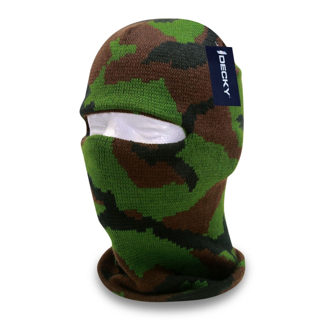 Decky Camo 1 Hole Winter Snow Face Mask Beanie Balaclava Woodland ...