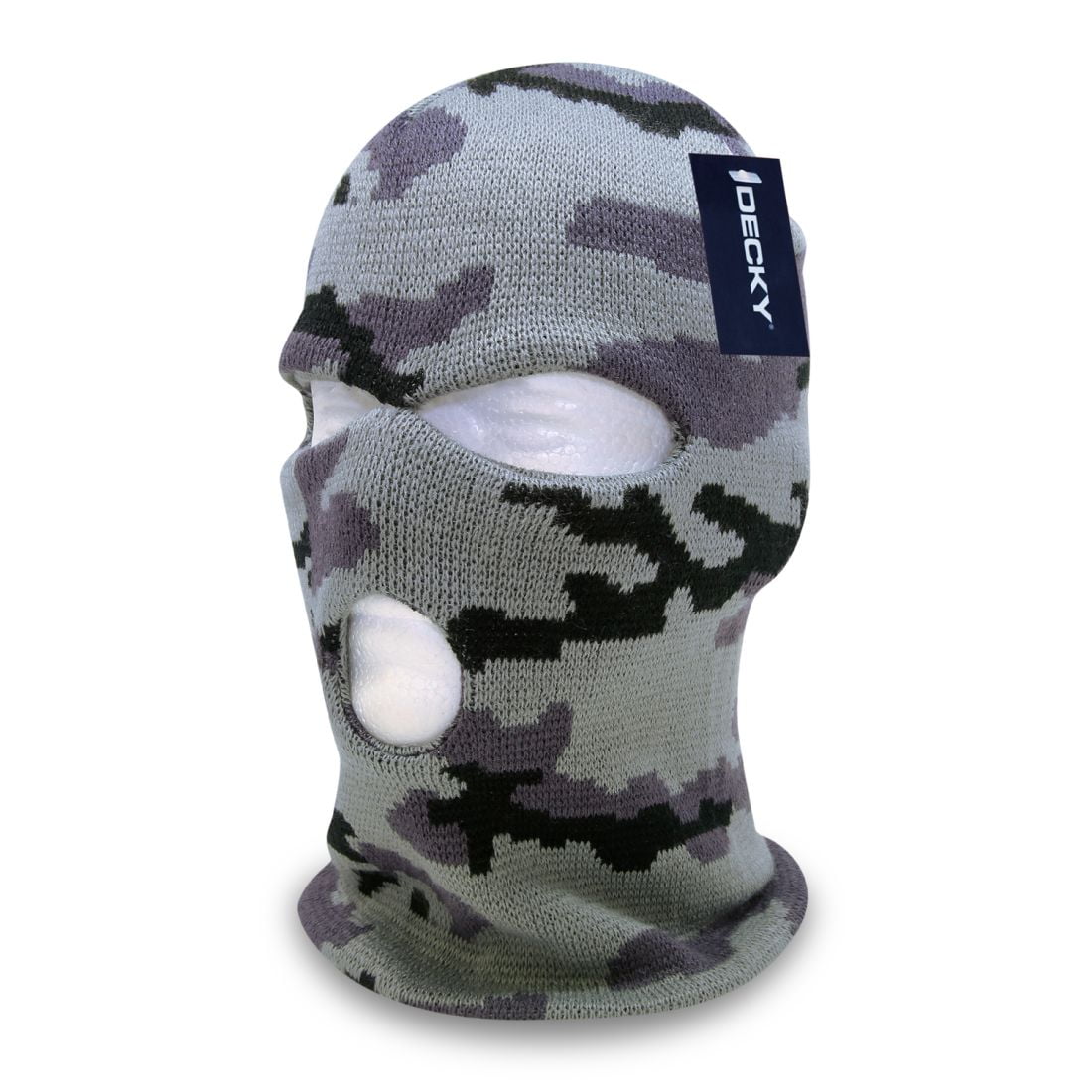 Decky Camo 3 Hole Winter Snow Face Mask Beanie Balaclava Urban ...