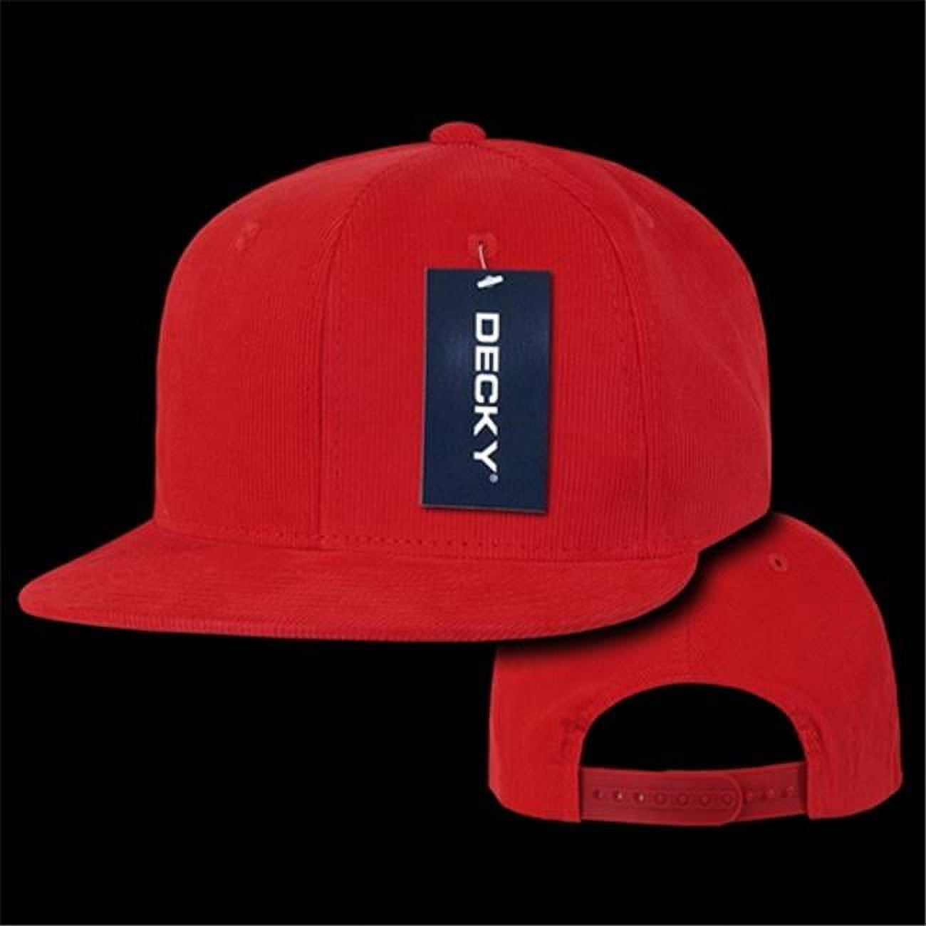 Decky Corduroy Snapbacks - Red - Walmart.com