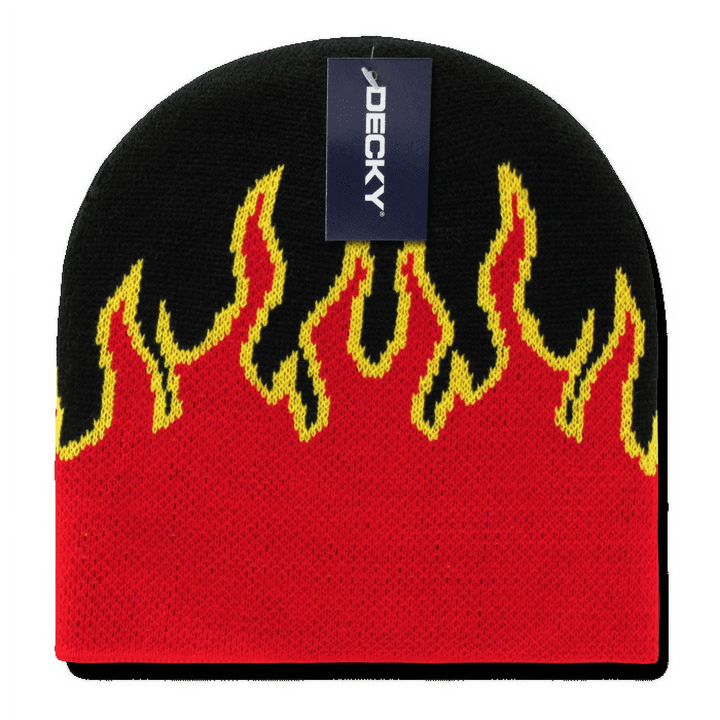 Decky Fire Flames Tribal Beanies Beany For Men Women Hats Caps Ski ...