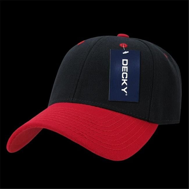 Low Structured Baseball Caps, BLK/RED - Walmart.com