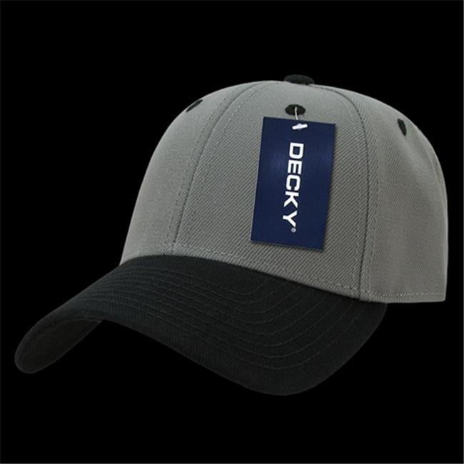 Decky Low Crown Pro Baseball Cap - Grey & Black - Walmart.com